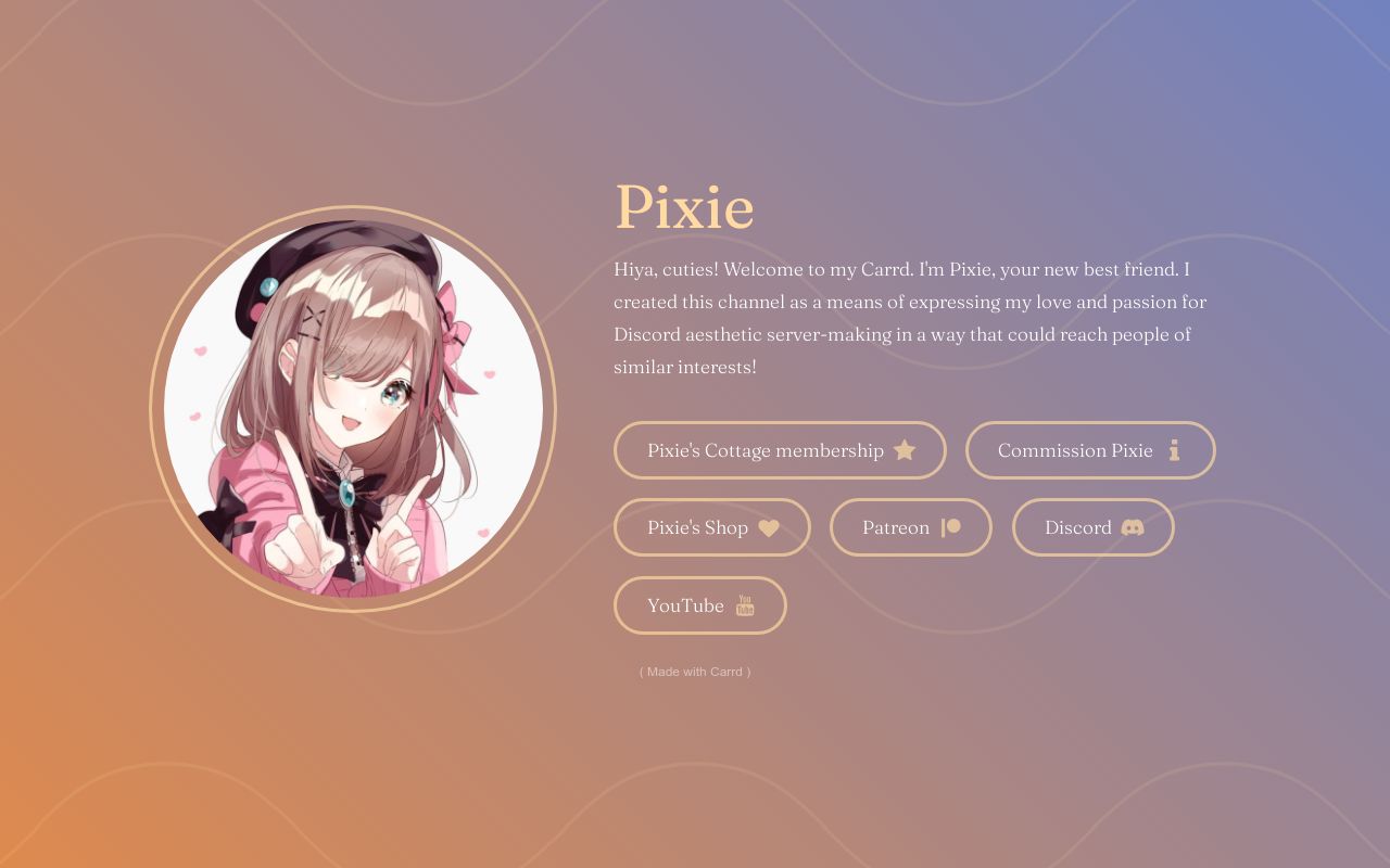 Pixie's Carrd